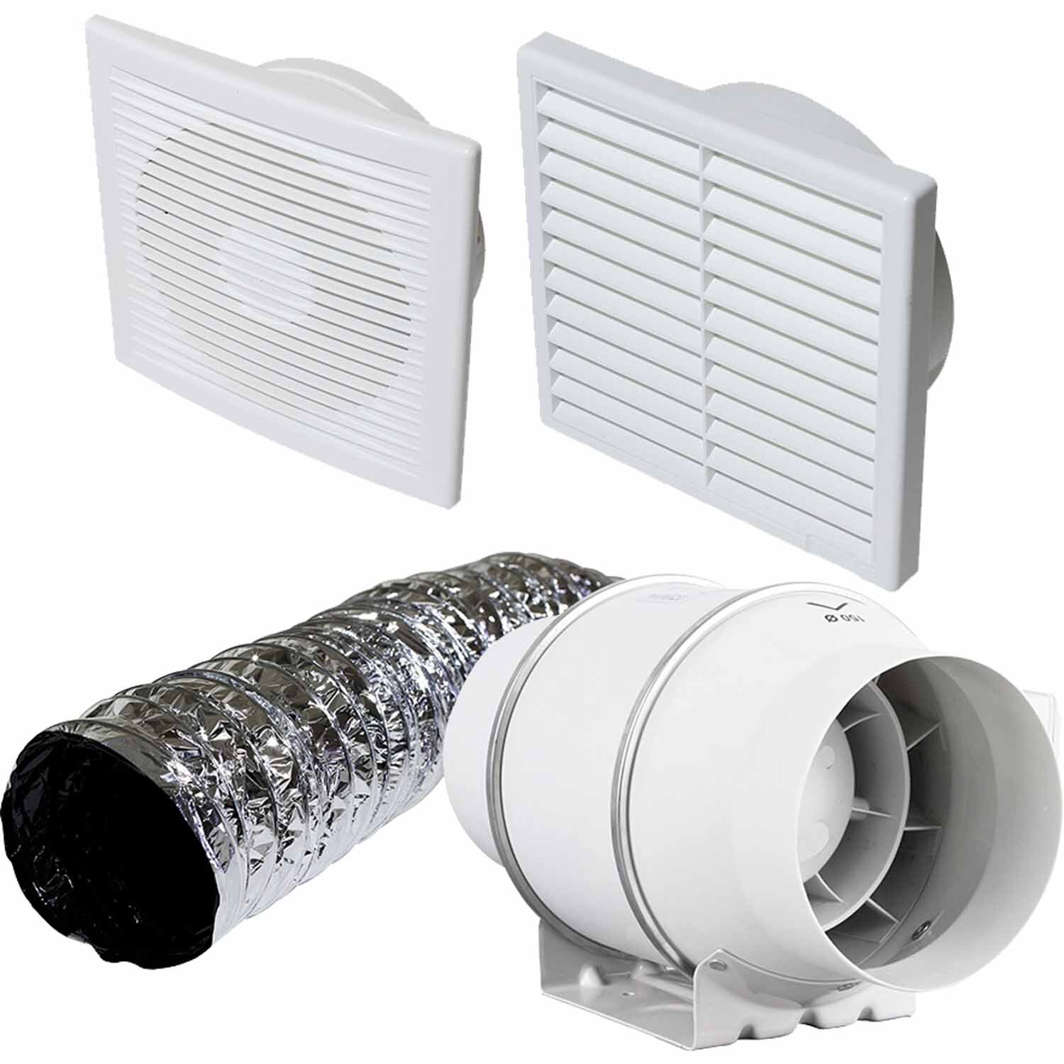 Weiss | Automatic Bathroom Extraction Fan 150mm | Mitre10