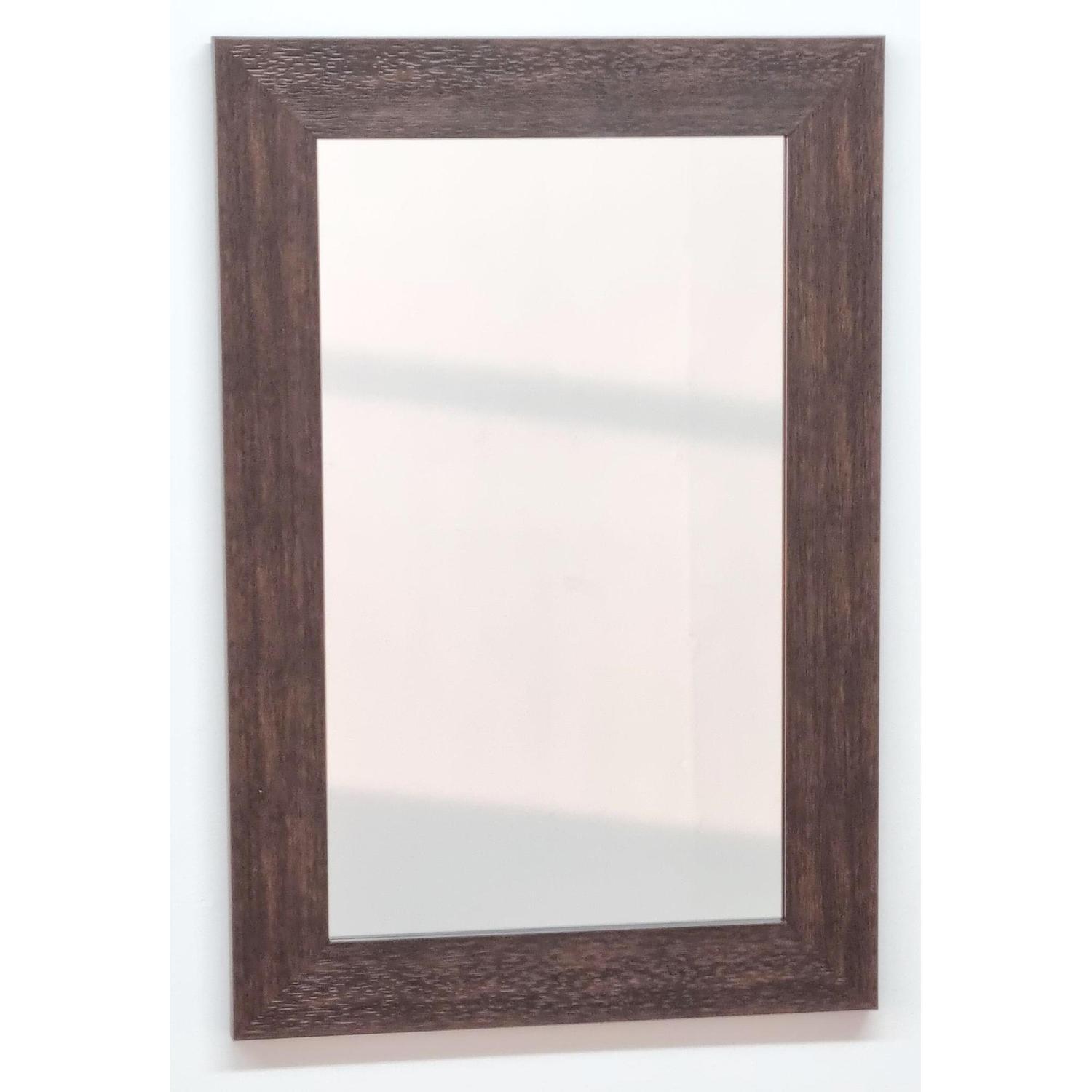 Trendy Mirrors | Framed Mirror 600 x 400mm Dark Stain | Mitre10
