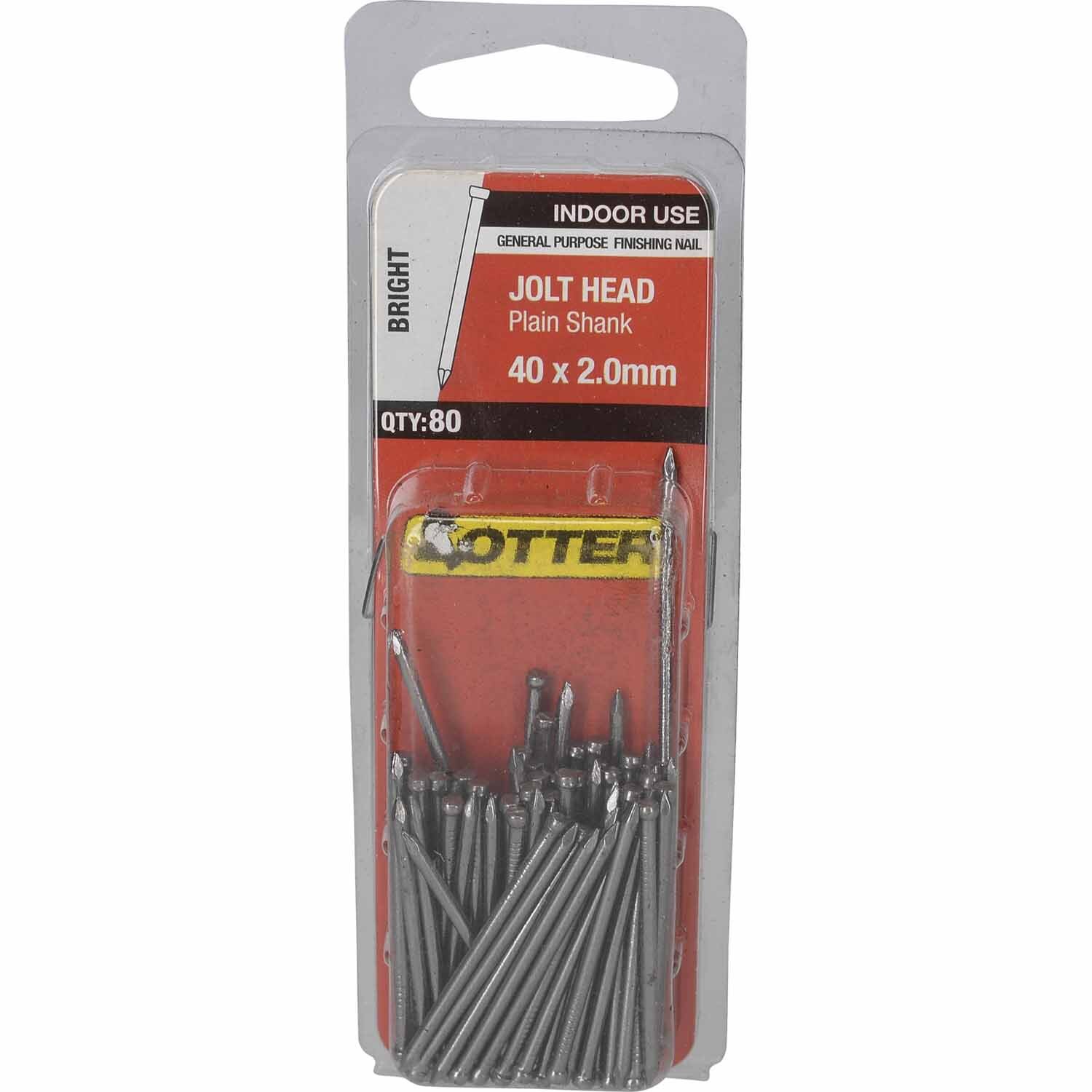 Otter | Jolt Head Nails 40 x 2.0mm Bright | Mitre10