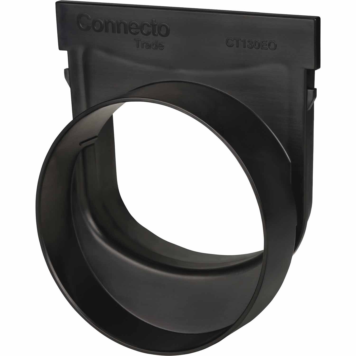 CONNECTO TRADE | End Outlet 145 x 129 x 59mm Black | Mitre10