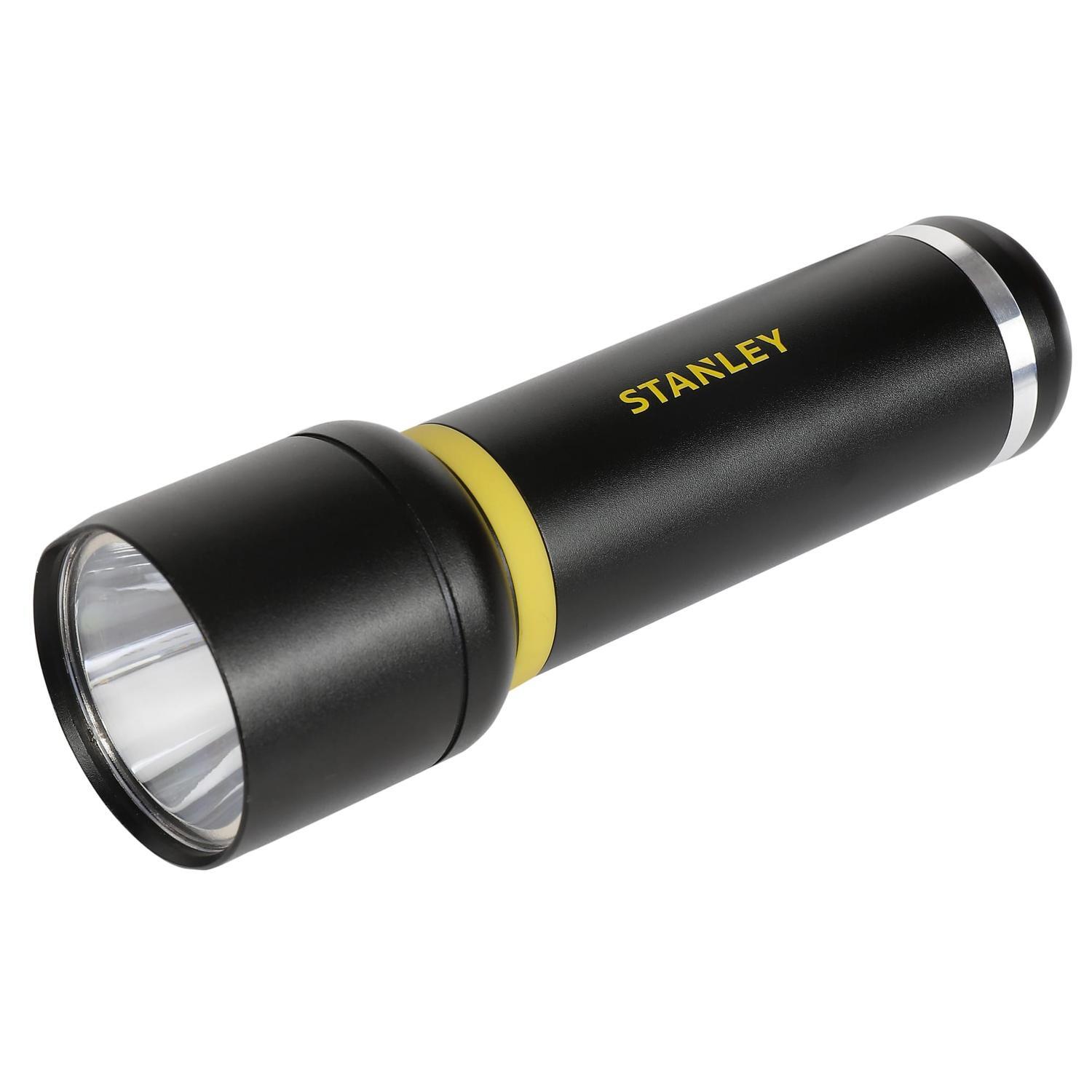 Stanley | Aluminum LED Flashlight H: 125mm Black | Mitre10