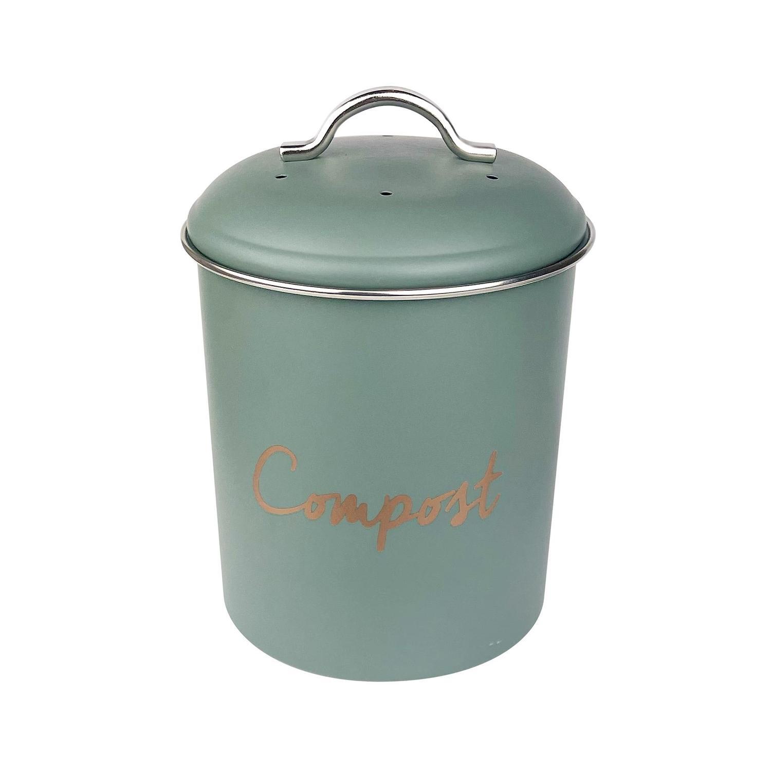 Di Antonio | Compost Bin Sage Green H:150mm, W:135mm | Mitre10
