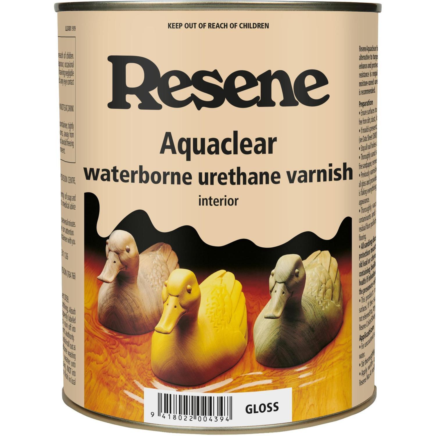 Resene | Aquaclear Waterborne Urethane Varnish 1L Clear Gloss | Mitre10
