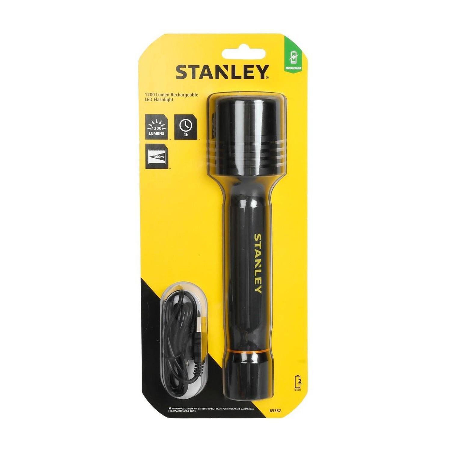 Stanley | Rechargeable Focus Flashlight 1200 lumens | Mitre10