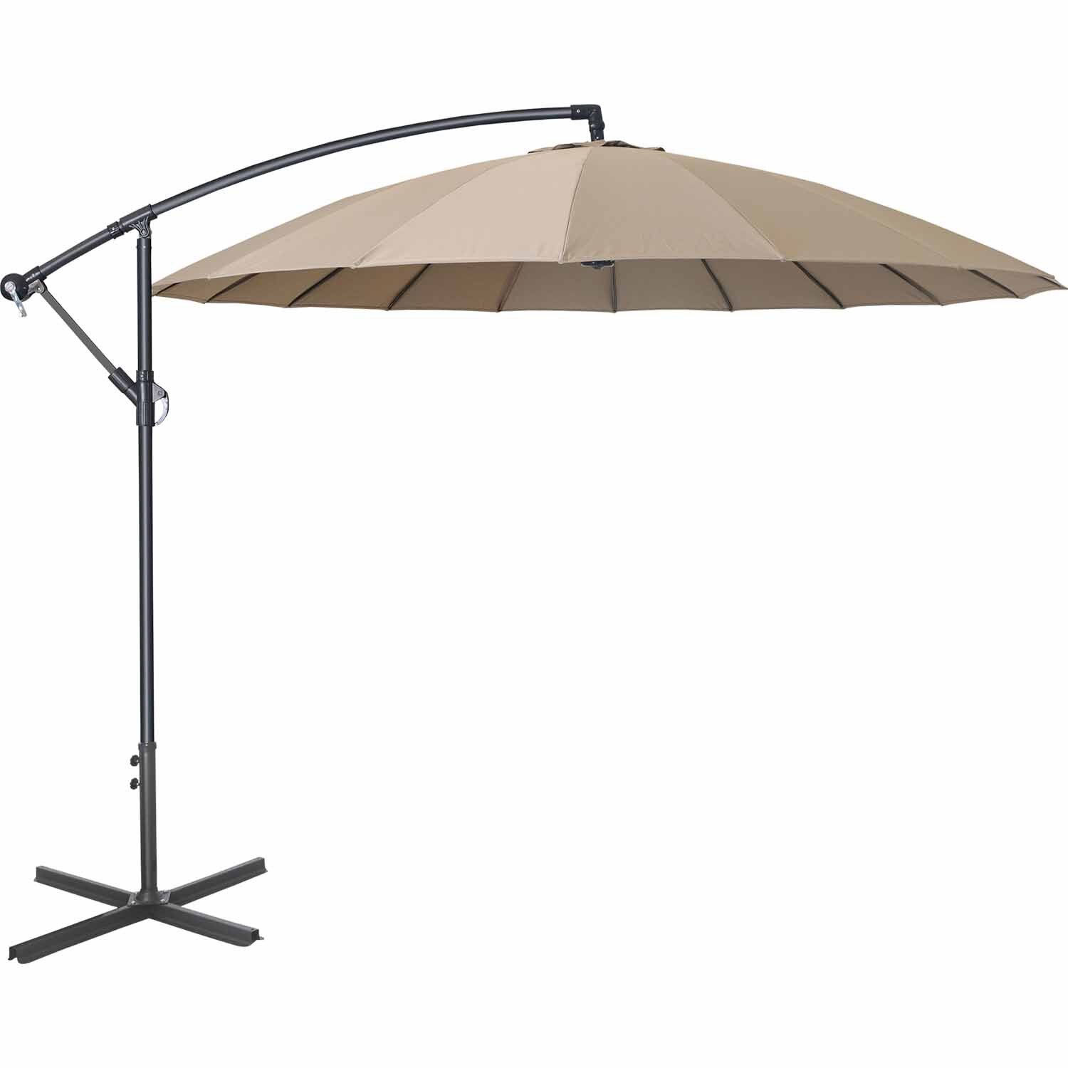 Nouveau | Cantilever Umbrella Steel Frame 3m Taupe | Mitre10