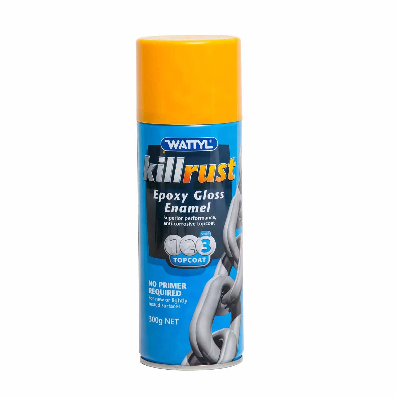 Wattyl | Killrust Metal Spray Paint Gloss 300g Sungold | Mitre10