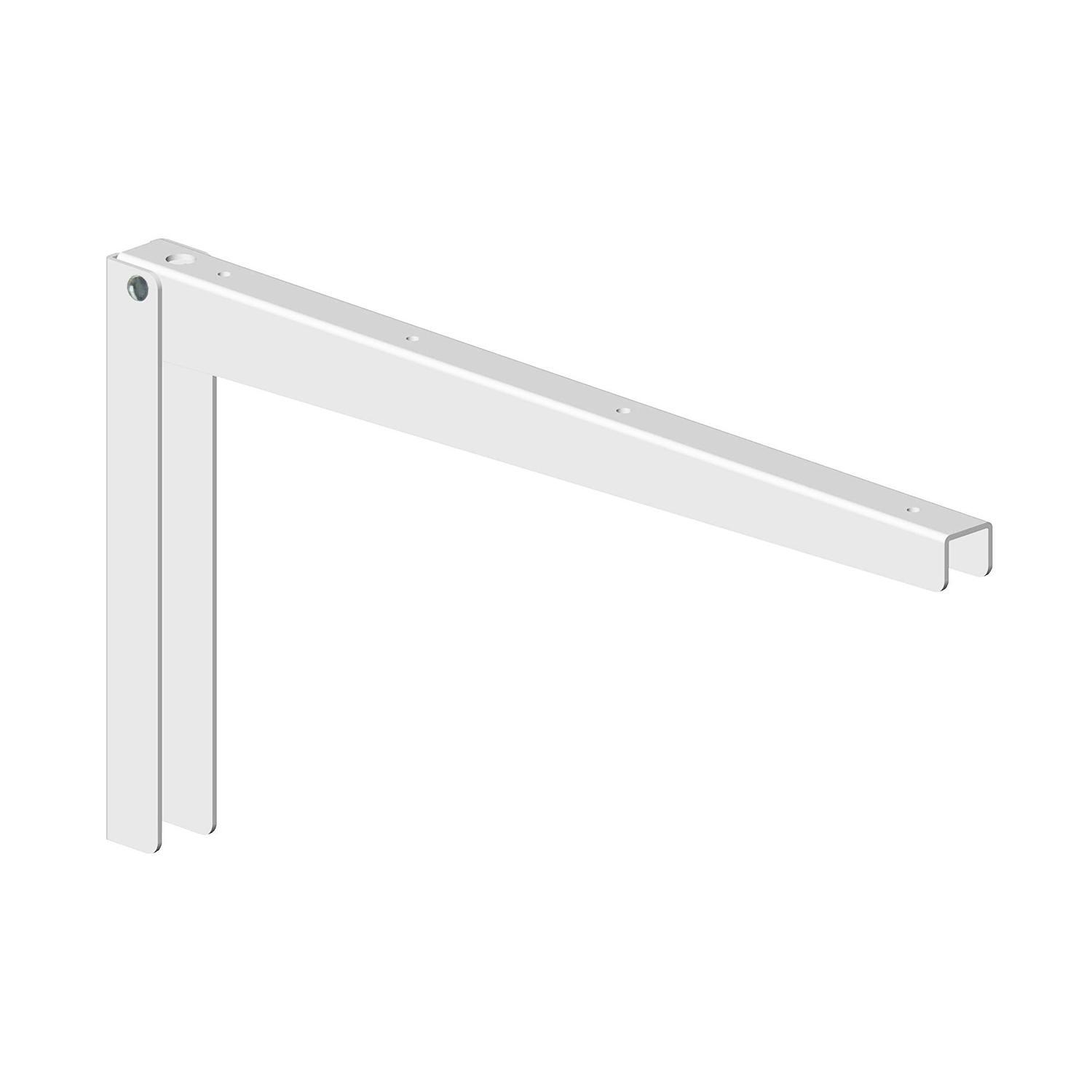 Ledge | Folding Bracket 380mm White | Mitre10