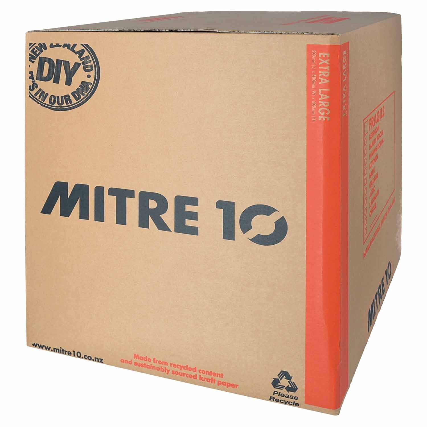 Heavy Duty Moving Box Extra Large H:600mm, W:500mm,L: 500mm. | Mitre10