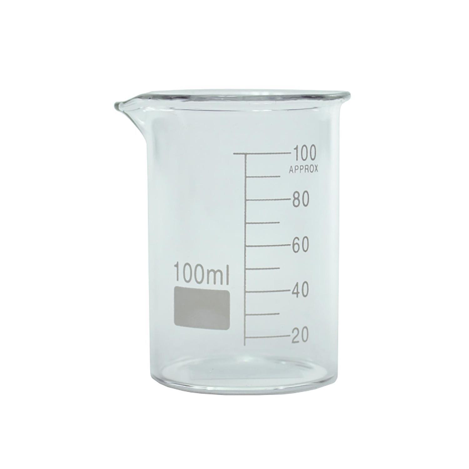 Kates Kitchen | Glass Beaker 100ml H: 65mm, W: 65mm, D: 80mm | Mitre10
