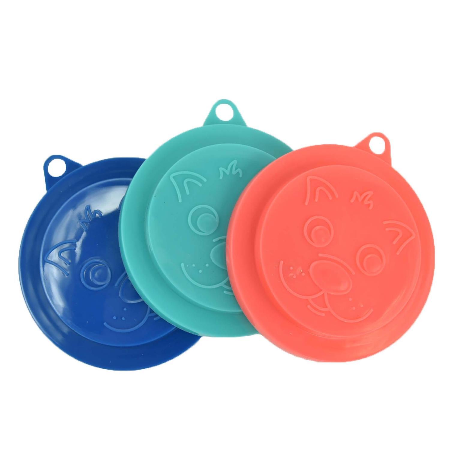 Snazzee | Pet Can Food Cover 3 Pack H: 10mm, W: 90mm, D: 90mm | Mitre10