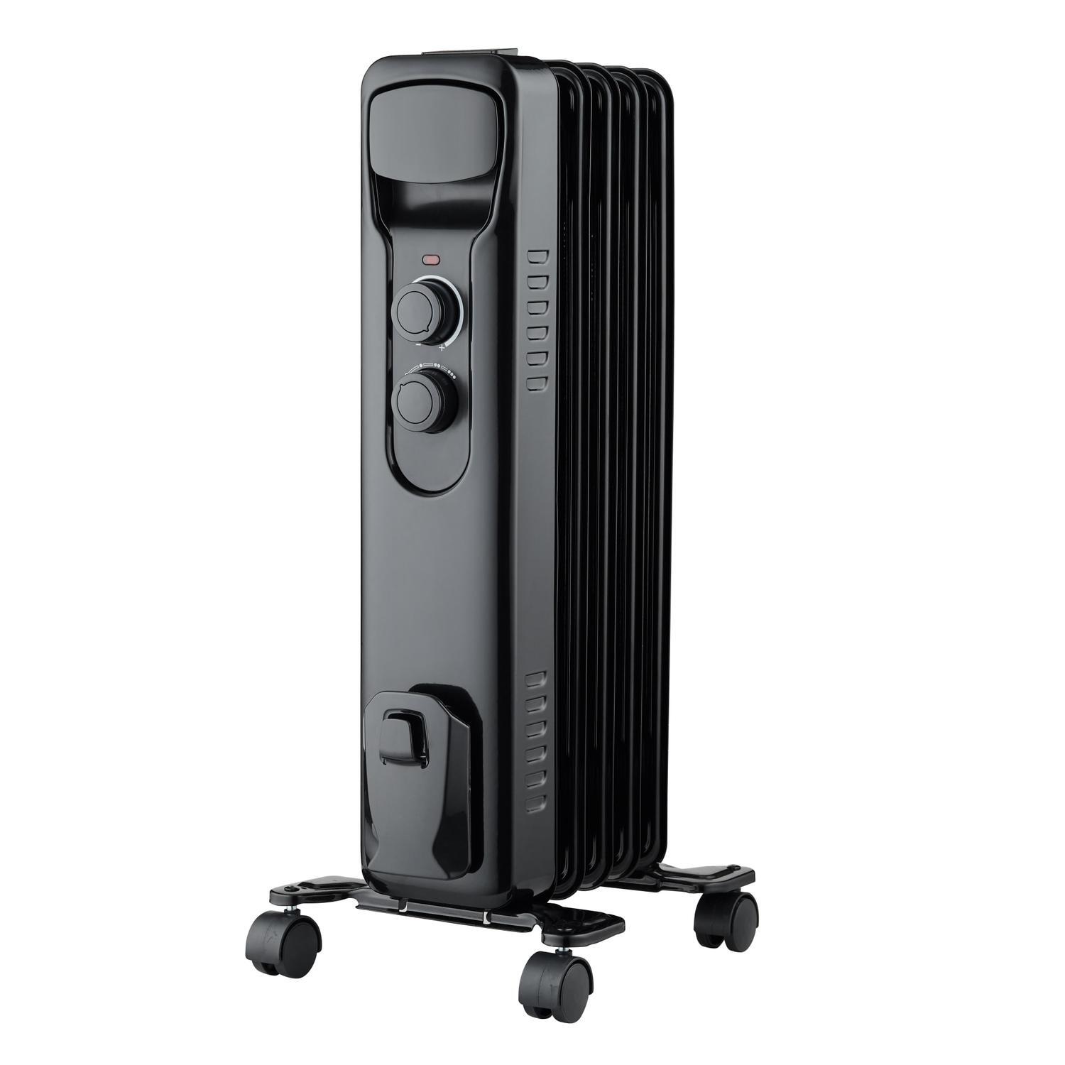 Nouveau | Oil Column Heater 1kW Black | Mitre10