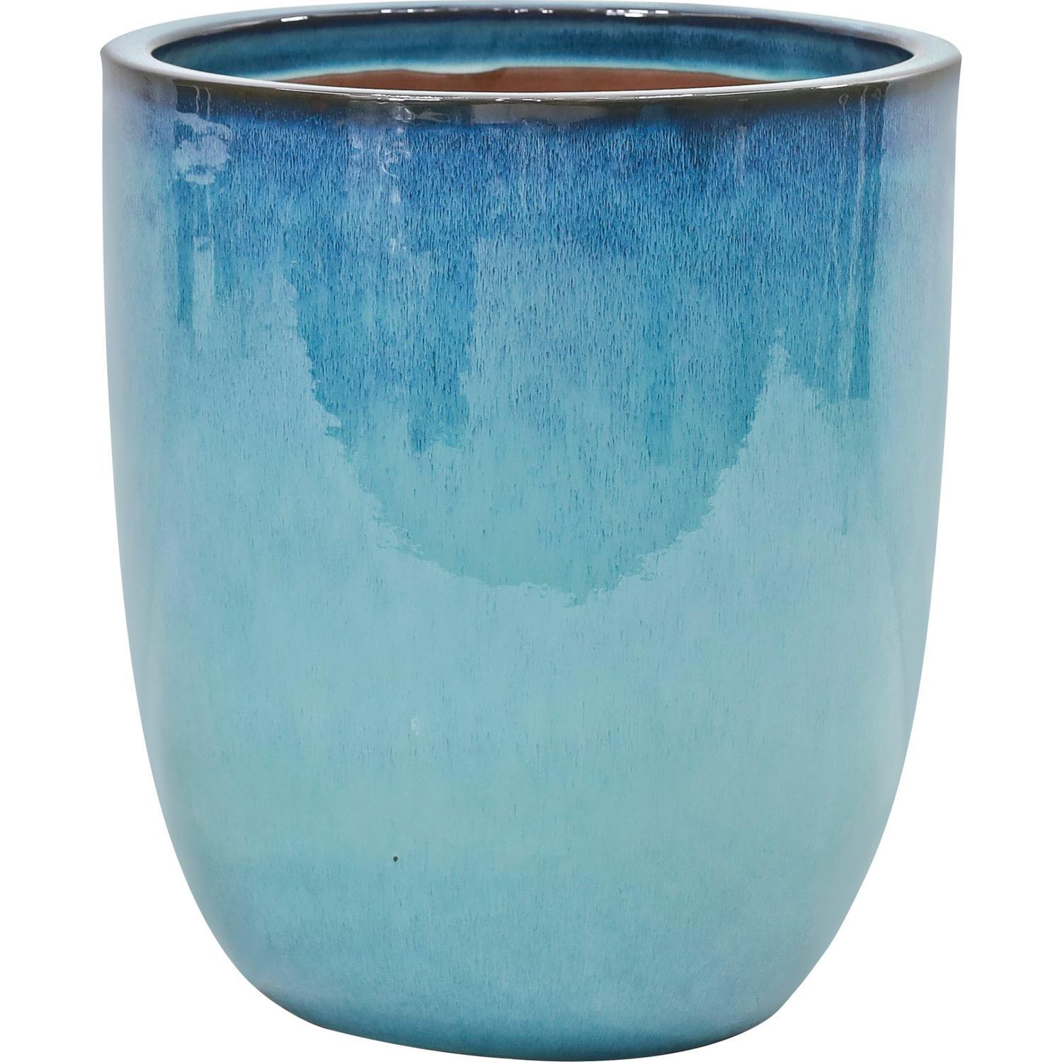 Gardeners Edge | Glazed Corsica Ceramic Pot X Large Firework Green ...