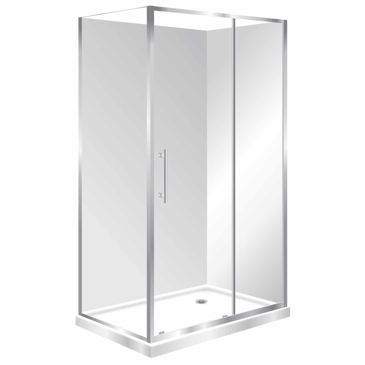Fibre Systems | Stellar Capricorn Square Shower Flat Wall Right Hand ...