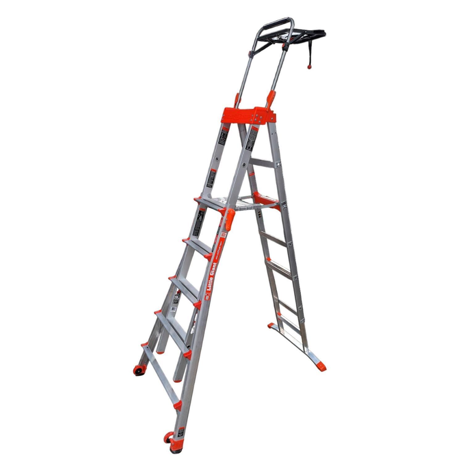 Little Giant | Select Step Aluminium Adjustable Platform Ladder 1.45 m ...