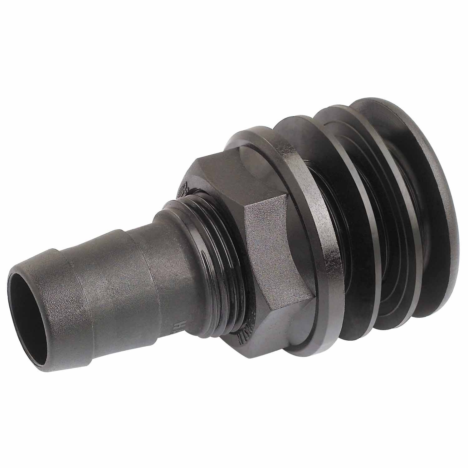 Hansen | Tank Fitting Male 25mm Black | Mitre10