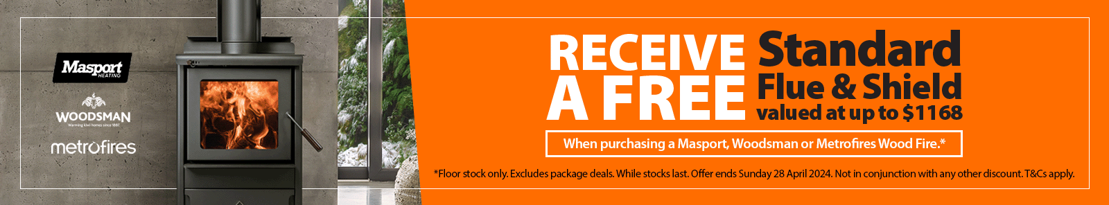 Free Flue and Shield Terms and Conditions